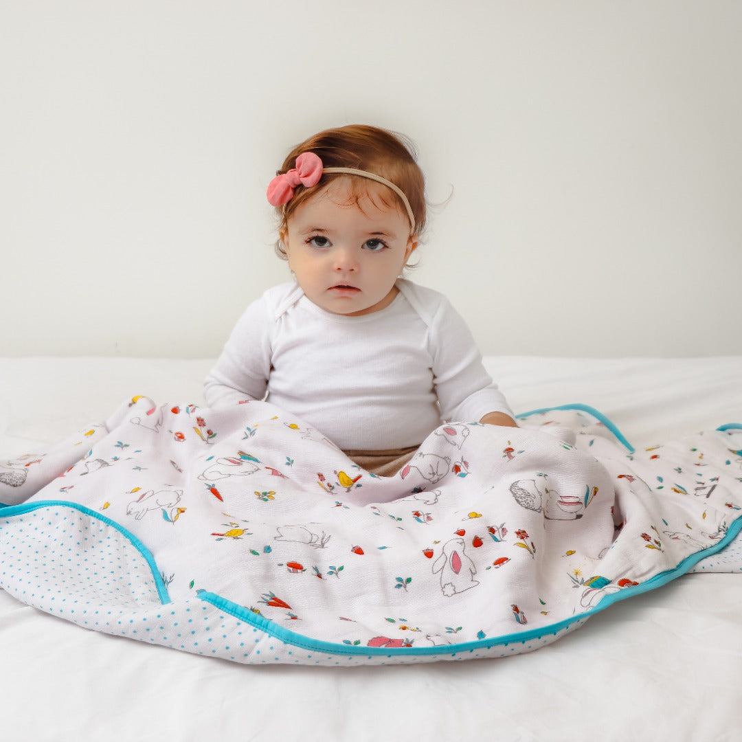 Snuggle Bunny Organic Reversible Blanket | Little West Street