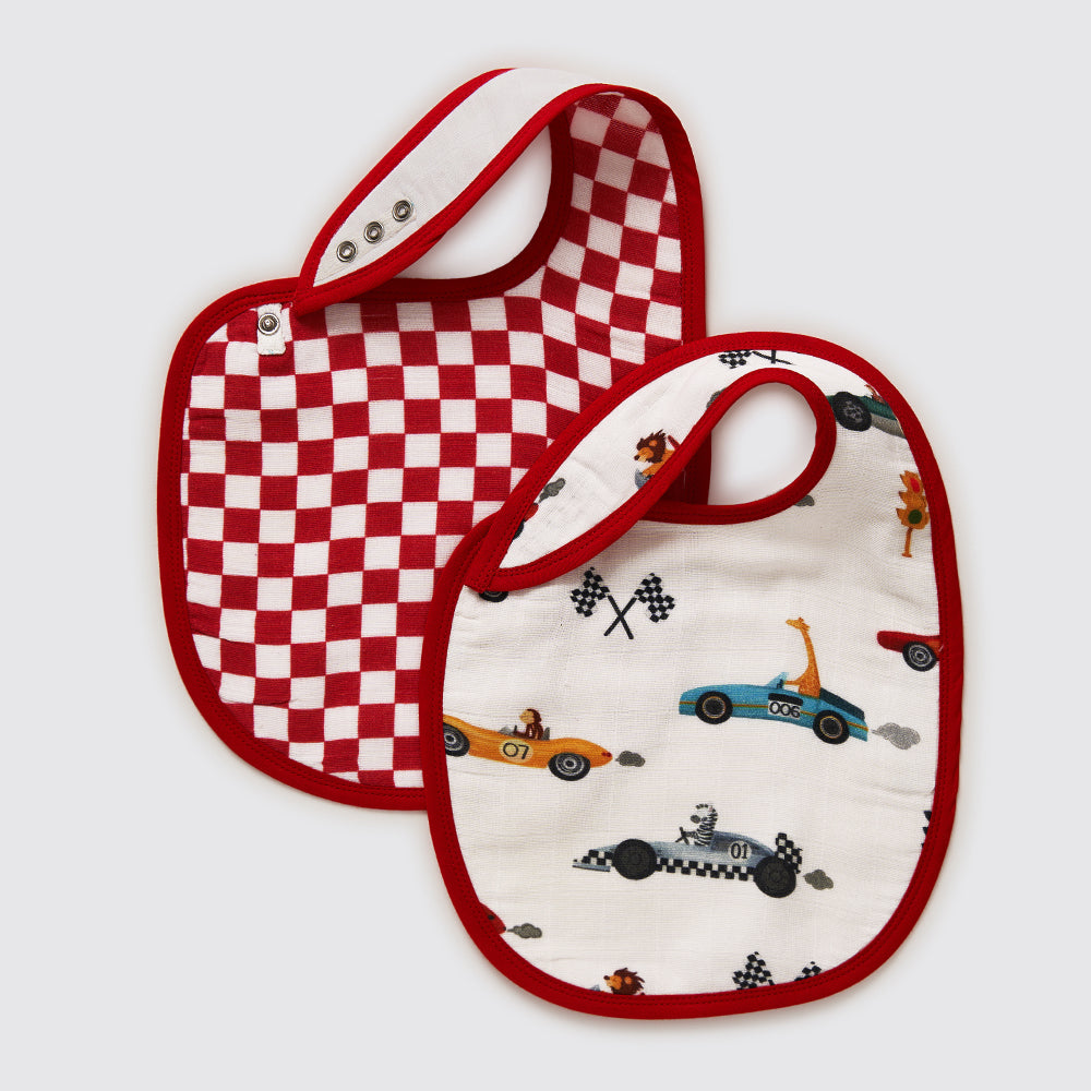 Racings Cars Organic Bib Set | Little West Street