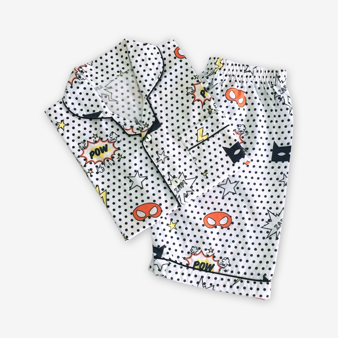 Organic Superhero Shorts Set For Kids | Little West Street